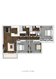Floor Plans of Burning Tree Apartments in Hermitage, TN