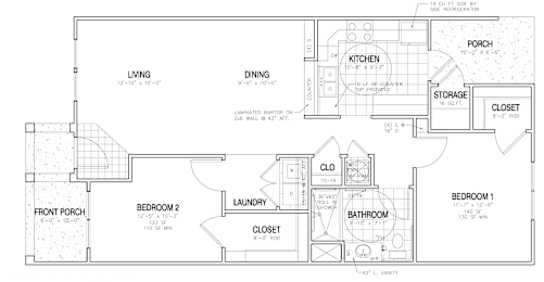 Floor Plans of Windsor Crossing Apartments in Lumberton, NC