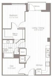 Floor Plans of Core in Silver Spring, MD