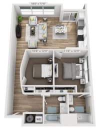 Floor Plans of Metropolitan Flats in St. Louis, MO