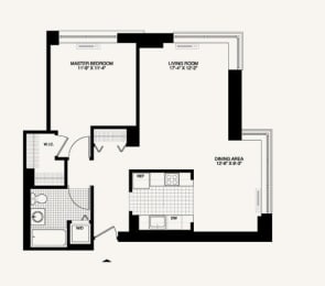 Floor Plans of Grove Pointe Rentals in Jersey City, New Jersey