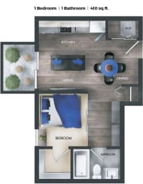 Floor Plans of The Hendrix in Edmonton, AB