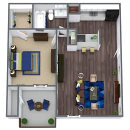 1 & 2 Bedroom Floor Plans | Summit Ridge Apartment Homes | Arlington, TX