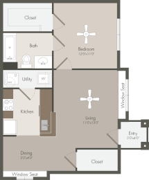 Floor Plans of Regency Dell Ranch Apartments in Round Rock, TX