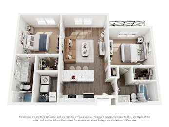 Floor Plans of Lawrence Square in Columbus, OH