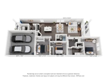 Floor Plans of Caso Leander in Leander, TX