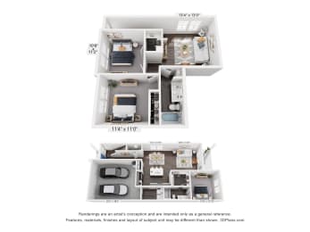Floor Plans of Caso Leander in Leander, TX