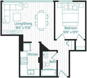 Floor Plans of Patterson Tower in Eugene, OR