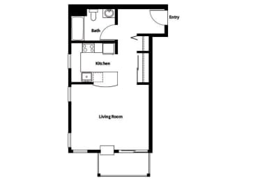 Floor Plans of Collins Circle in Portland, OR