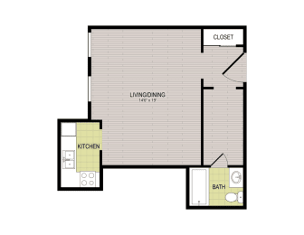 Floor Plans of The Broadview Apartments in Baltimore, MD