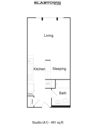 Floor Plans of Slabtown Flats in Portland, OR