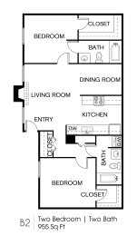 Floor Plans of The Celine in Fort Worth, TX