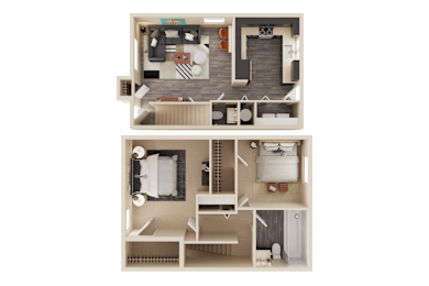 Floor Plans of Georgia Green in Athens, GA
