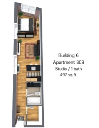 Floor Plans of Atrium Lofts at Cold Storage in Richmond, VA