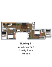 Floor Plans of Atrium Lofts at Cold Storage in Richmond, VA