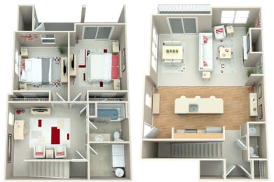 Floor Plans of Springwater Crossing in Gresham, OR