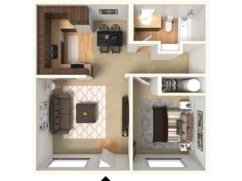 Floor Plans of Broadway Center in Eugene, OR
