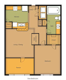 Floor Plans of Chapel Tower in Durham, NC