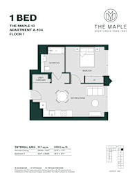 Floor Plans of The Maple NW2, London