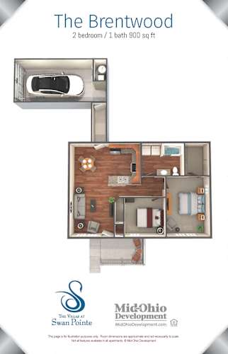 Floor Plans of The Villas at Swan Pointe in Groveport, OH