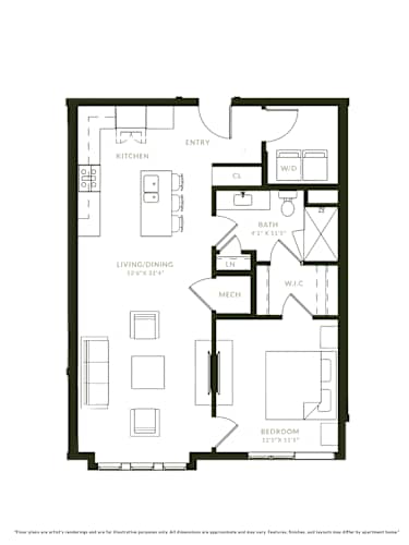 Floor Plans of The 55 Elm Club in Hartford, CT