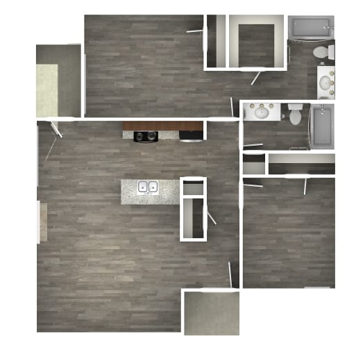 Floor Plans of Oakline Apartments in Richardson, TX