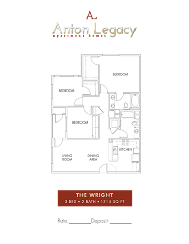 Floor Plans of Anton Legacy in Tustin, CA