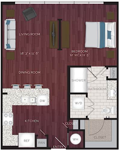 Floor Plans of ELEVATE Spring Crossing in Spring, TX