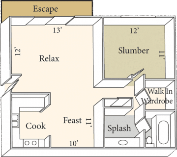 Floor Plans of American River Commons in Sacramento, CA