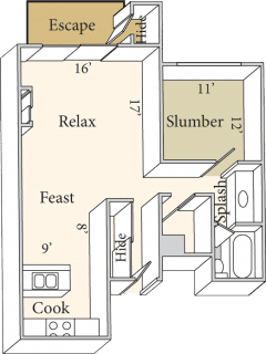 Floor Plans of American River Commons in Sacramento, CA