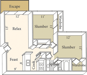 Floor Plans of American River Commons in Sacramento, CA