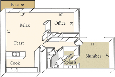 Floor Plans of American River Commons in Sacramento, CA