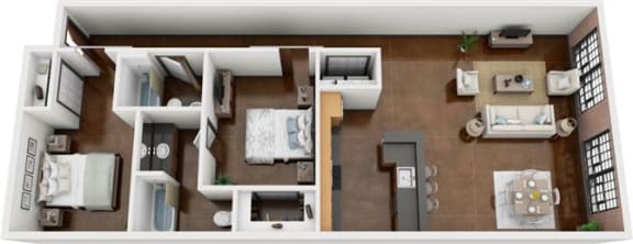 Floor Plans of Mayfair Lofts in Spartanburg, SC