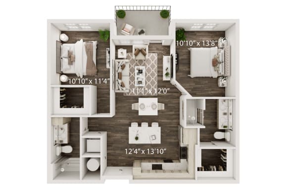 Floor Plans of Brez at Atlantic Crossing in Delray Beach, FL