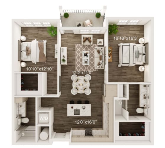 Floor Plans of Brez at Atlantic Crossing in Delray Beach, FL