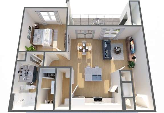 Floor Plans of Hillside on Parmer Lane in Austin, TX