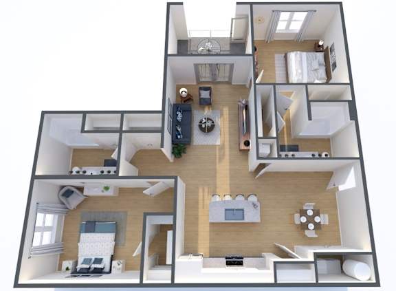 Floor Plans of Hillside on Parmer Lane in Austin, TX