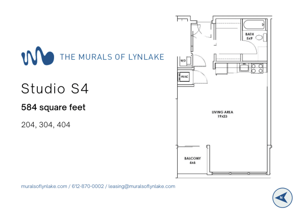 Floor Plans of The Murals of LynLake in Minneapolis, MN