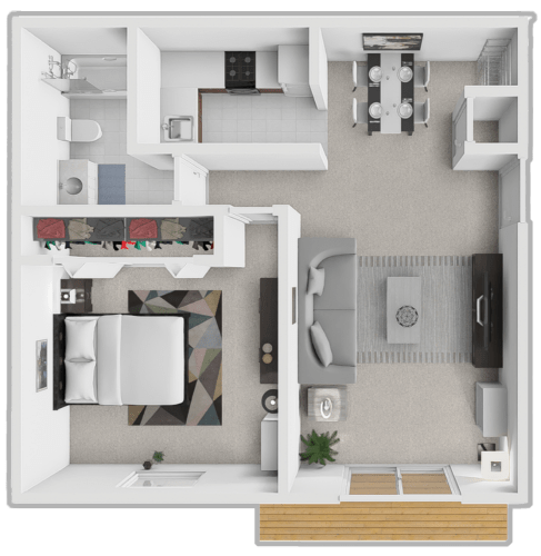 One & Two-Bedroom Apartments in Okemos, MI | Hamilton Trace Apartments