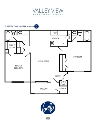 Floor Plans of Valley View Apartments in Tucson, AZ