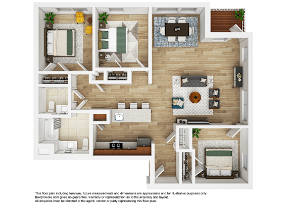 Floor Plans of Merrick at the Square in Worcester, MA
