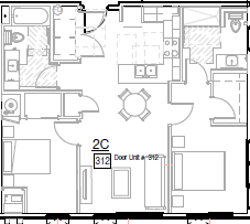 Floor Plans of Stanley Terrace in Plainfield, IN
