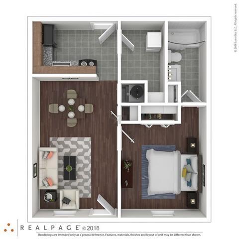 Floor Plans of Burton Place Apts in Monroe, LA