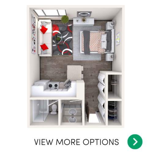Floor Plans of Studio House Apartments in East Lansing, MI