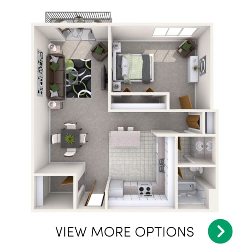 Floor Plans of Waters Edge Apartments in East Lansing, MI