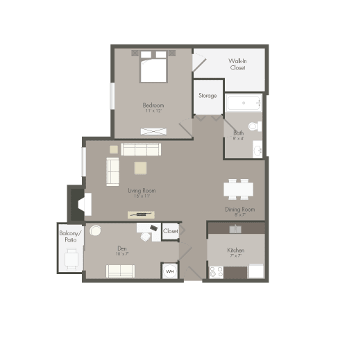 Floor Plans of Deercross Apartments in Indianapolis, IN