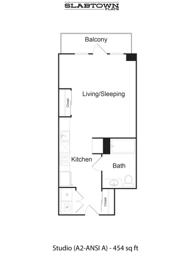 Floor Plans of Slabtown Flats in Portland, OR