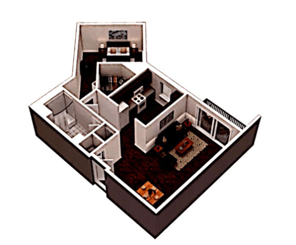 Floor Plans of Courtside Apartments in Miami, FL