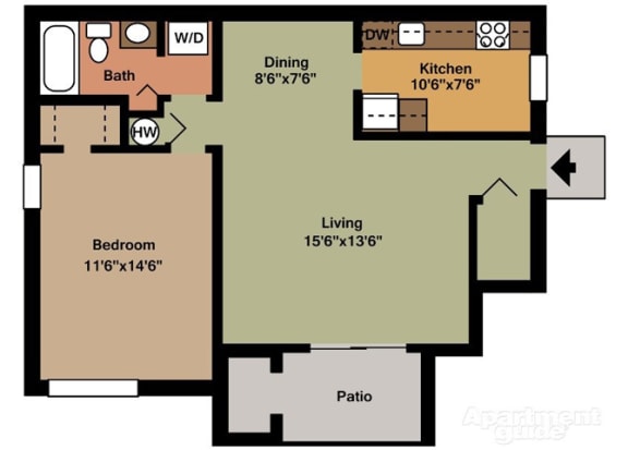 Floor Plans of Treeview Apartments in Harrisburg, PA