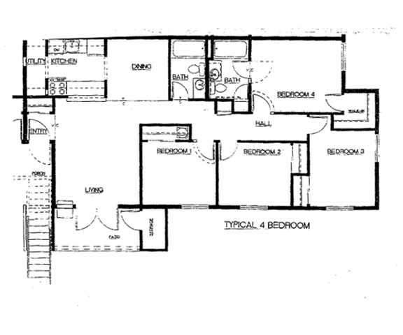 Floor Plans of Hailey Place in Pendleton, OR